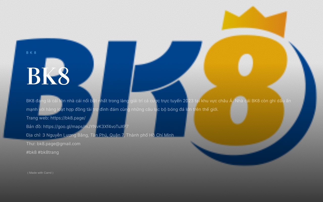 Nhà Cái BK8